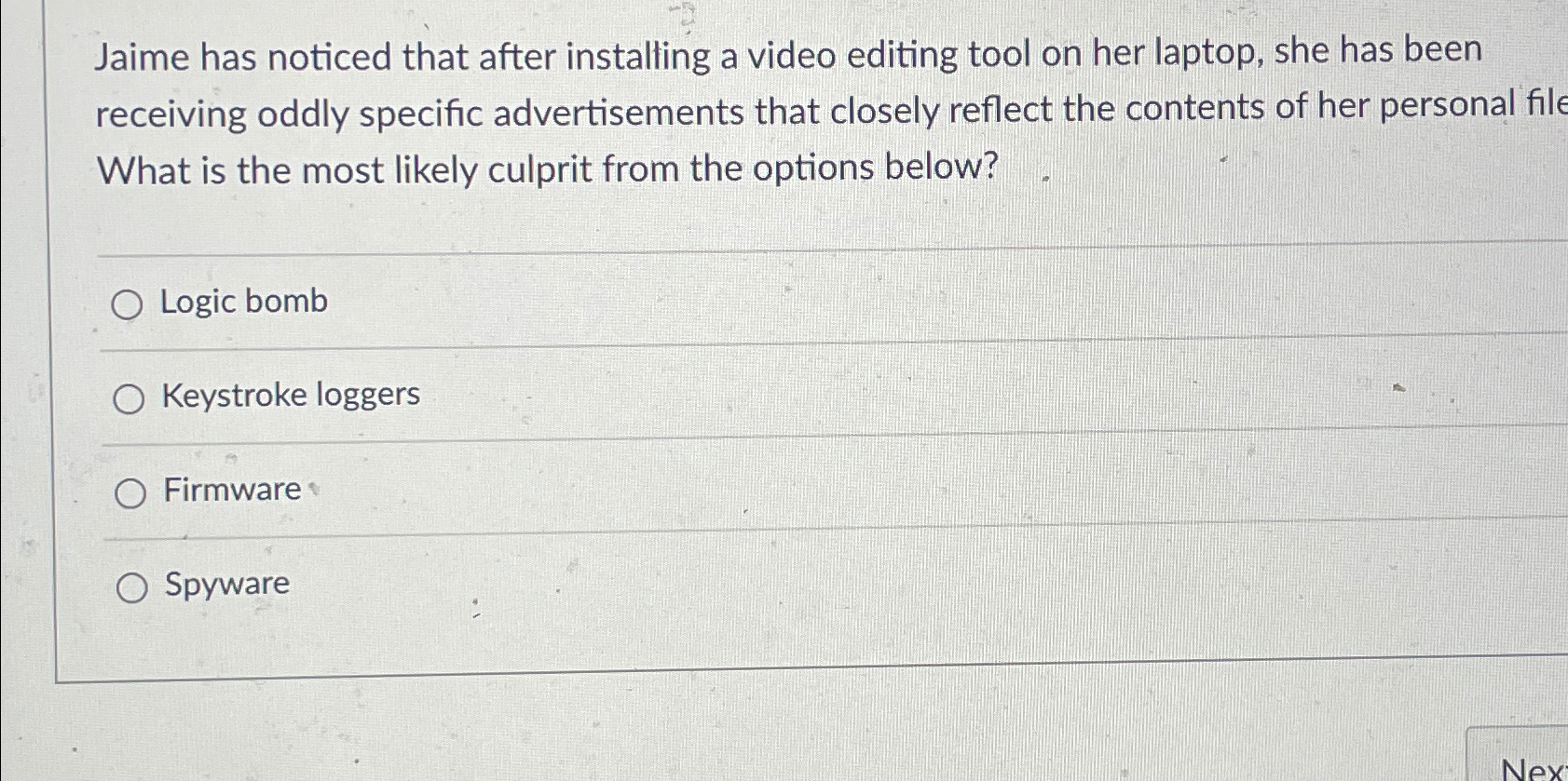 Solved Jaime has noticed that after installing a video | Chegg.com