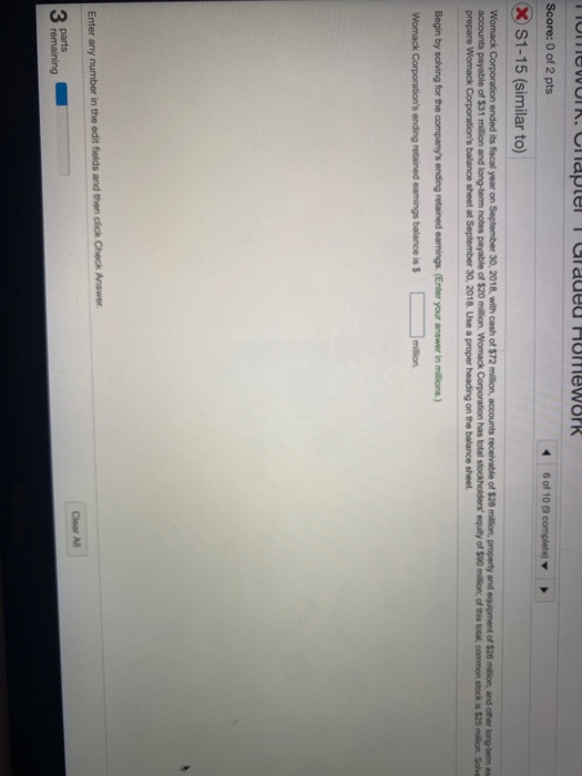 Solved Homework Chapter 1 Graded Homework Save Score 0 Of