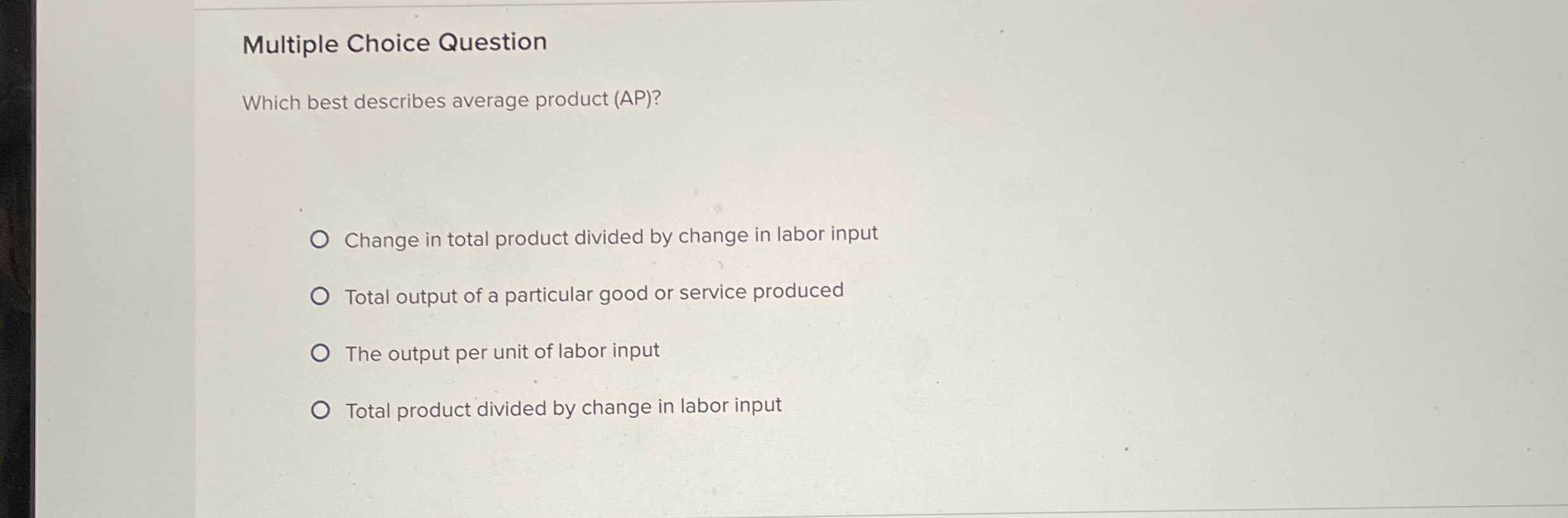 Solved Multiple Choice QuestionWhich best describes average | Chegg.com