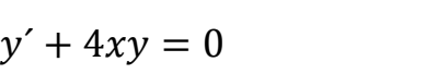 Solved y'+4xy=0 | Chegg.com