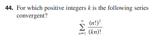 Solved For which positive integers k ﻿is the following | Chegg.com