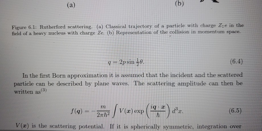 Solved 47 F • Problem 1: Calculate the total cross section | Chegg.com