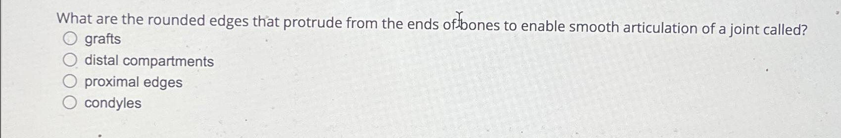Solved What are the rounded edges that protrude from the | Chegg.com