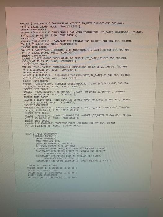Solved the first 8 pages are the JLDB Build 8.sql. the last | Chegg.com