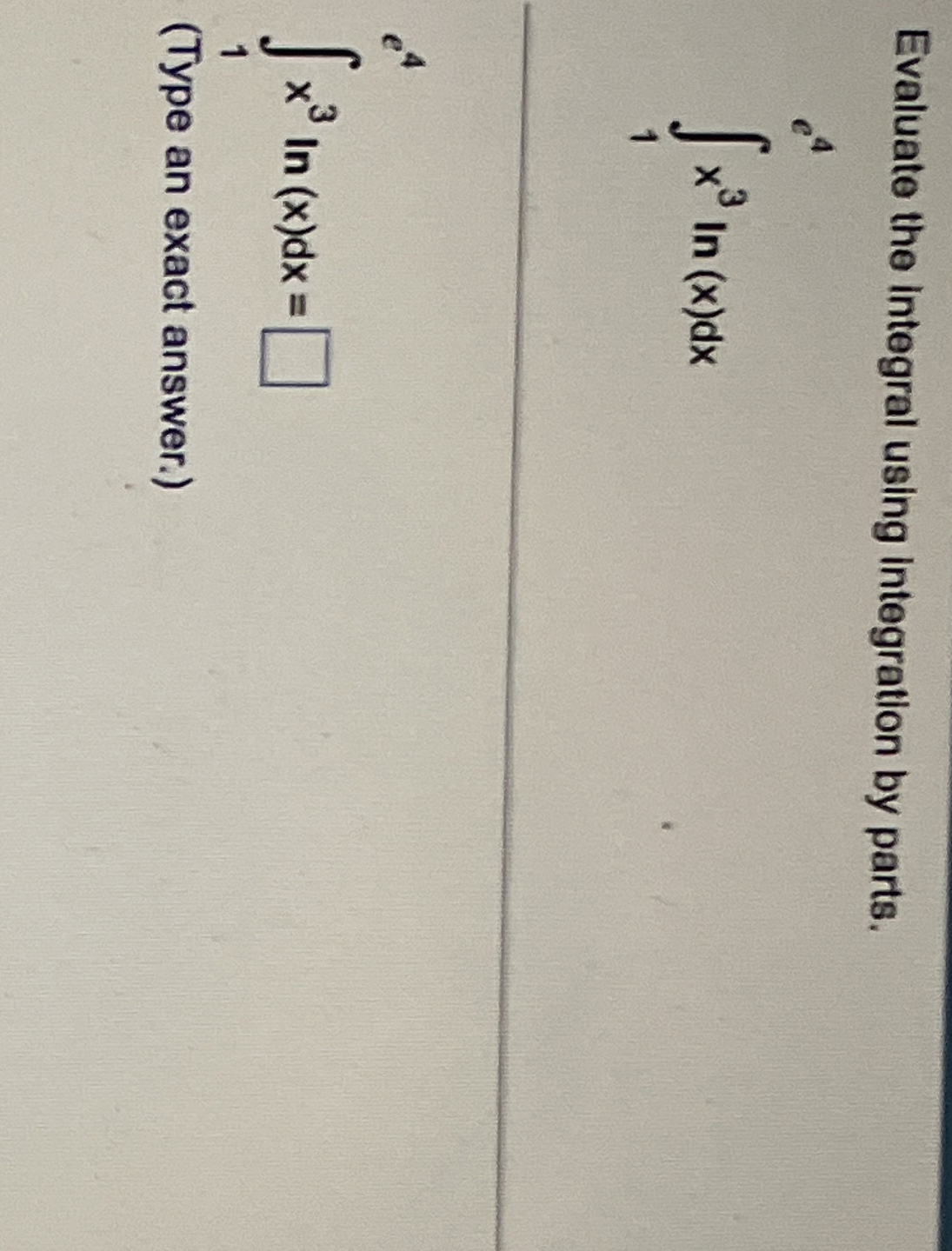 Solved Evaluate the integral using integration by | Chegg.com