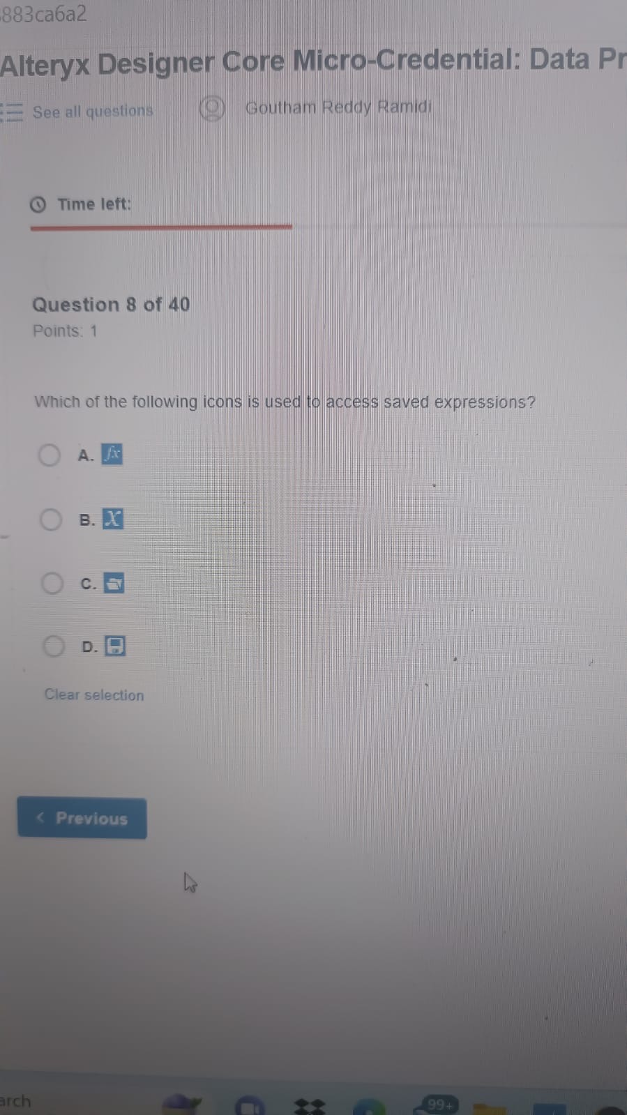 Solved Question 8 ﻿of 40Points: 1Which of the following | Chegg.com