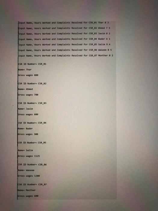 Solved Problem 2: Employee performance-based salary system | Chegg.com