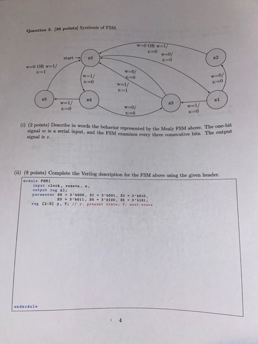 Solved () (10 points) Complete the state assignment table | Chegg.com