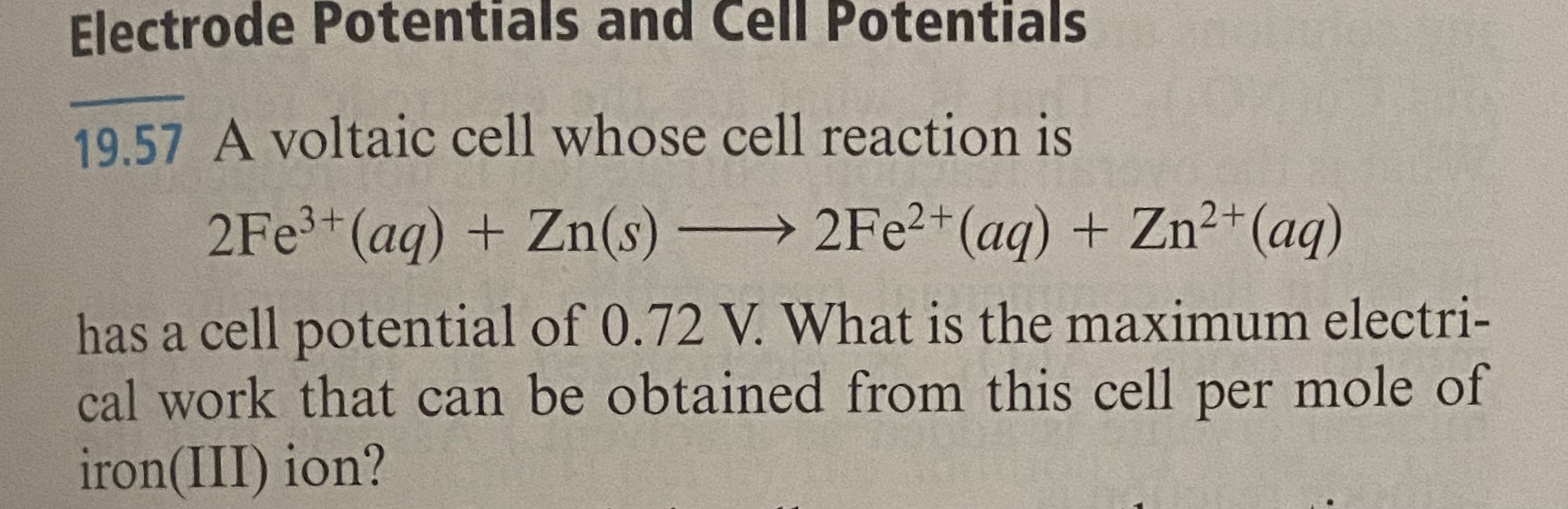 Solved How to solve Electrode Potentials and Cell | Chegg.com