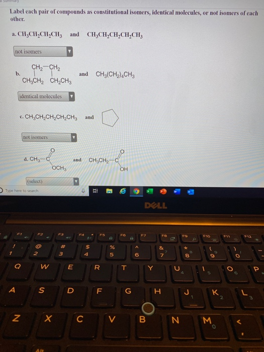 Solved Label each pair of compounds as constitutional | Chegg.com
