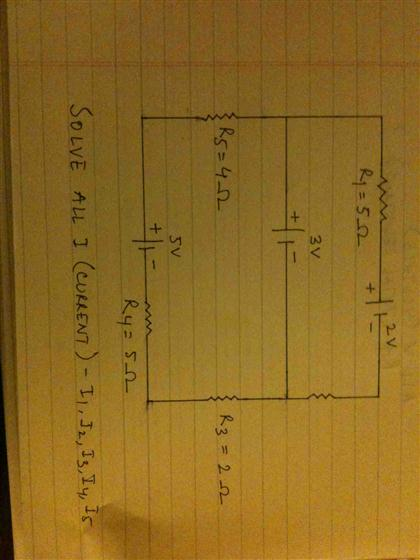 Solved Solve all I (current) - I1, I2, I3, I4, I5 | Chegg.com