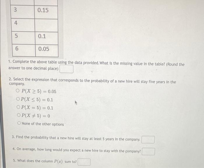 Solved A company wants to evaluate its attrition rate, in | Chegg.com