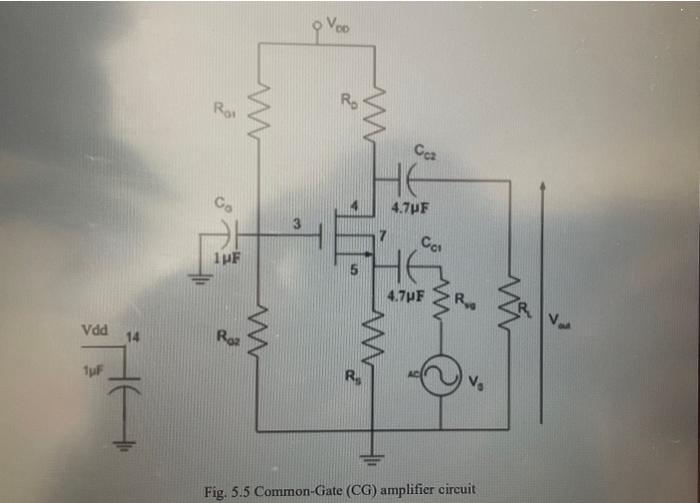 Single Stage MOS Amplifiers This experiment involves | Chegg.com