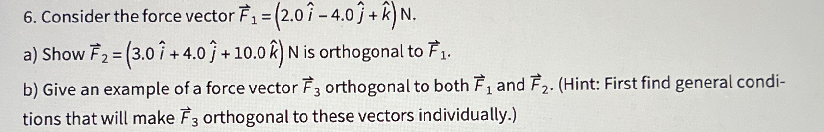 Solved Consider the force vector | Chegg.com