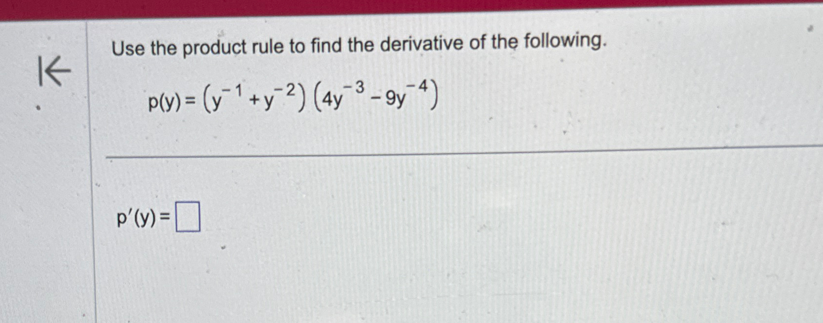 Solved Use the product rule to find the derivative of the | Chegg.com