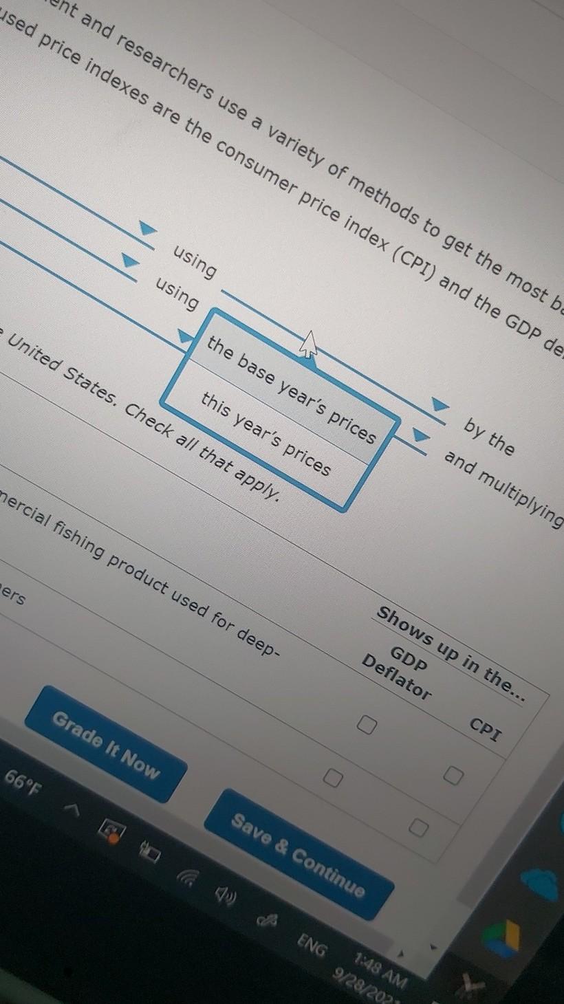 Solved 2. Alternative price indexes Because there isn't one | Chegg.com