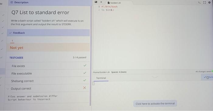 Solved to 4 Description Q7 List to standard error Write a | Chegg.com