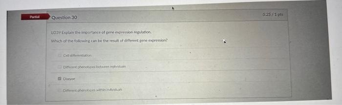 Solved to39 Explin the importance of gene expression | Chegg.com