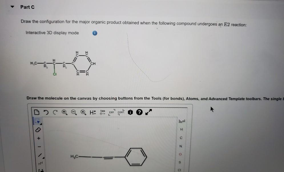 Solved Part C Draw the configuration for the major organic | Chegg.com Solved Part C Draw the configuration for the major organic | Chegg.com