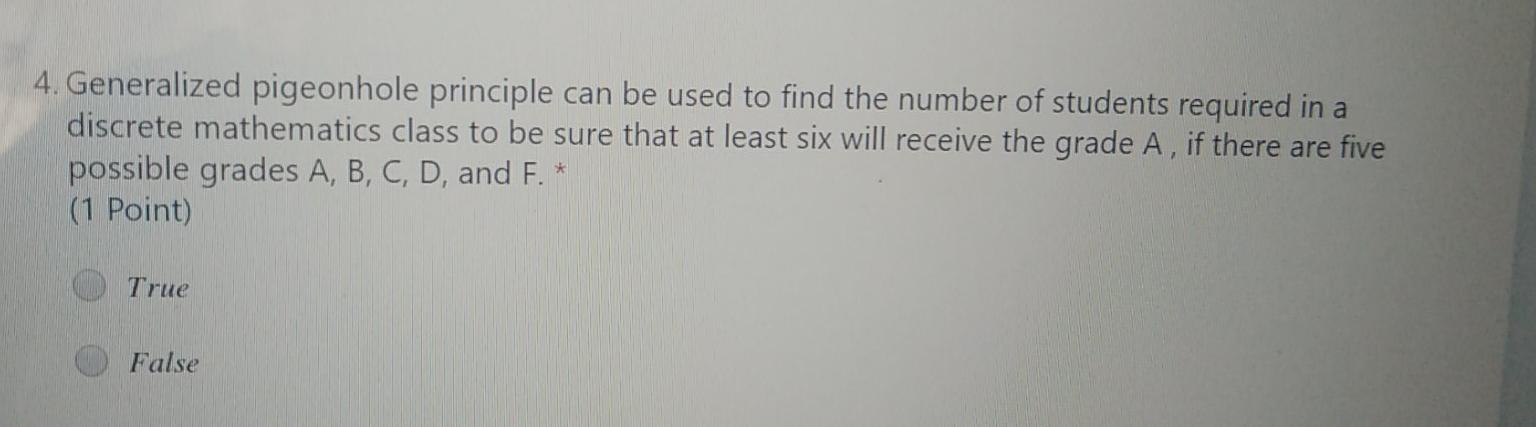 Solved 4. Generalized pigeonhole principle can be used to | Chegg.com