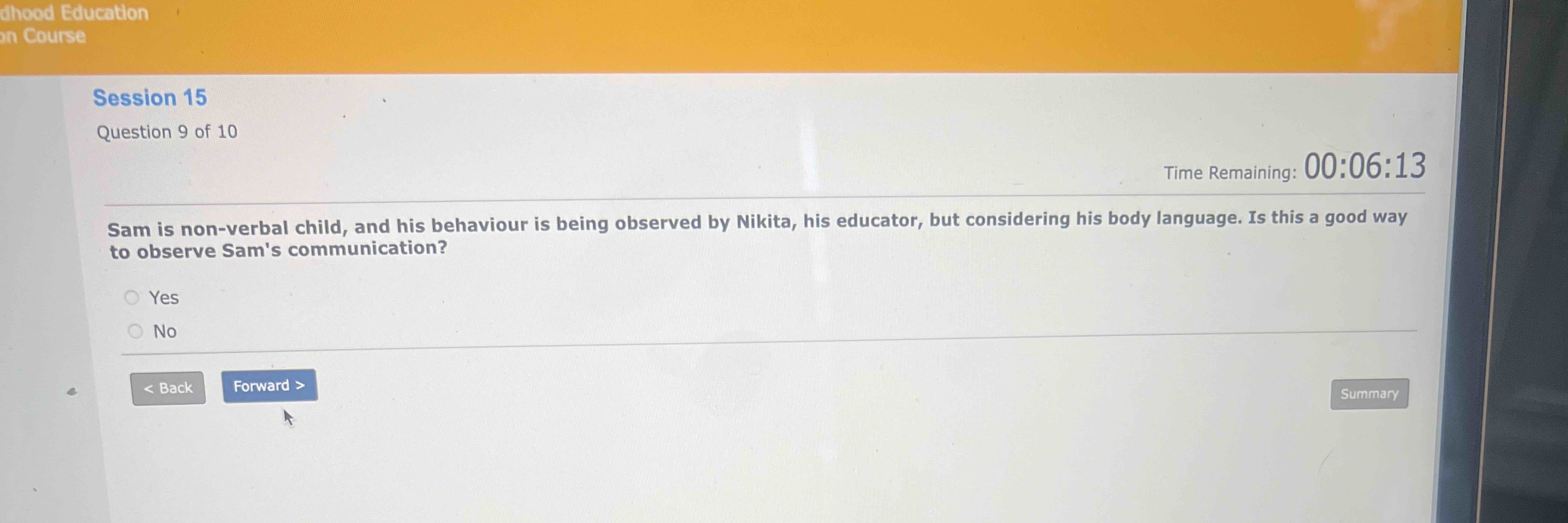 Solved Session 15Question 9 ﻿of 10Time Remaining: | Chegg.com