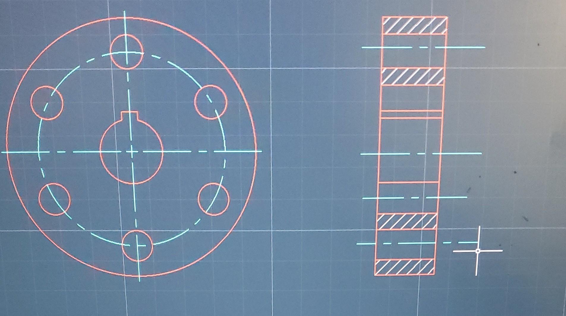 Solved 2. Create the necessary views of the Adapter Plate. | Chegg.com