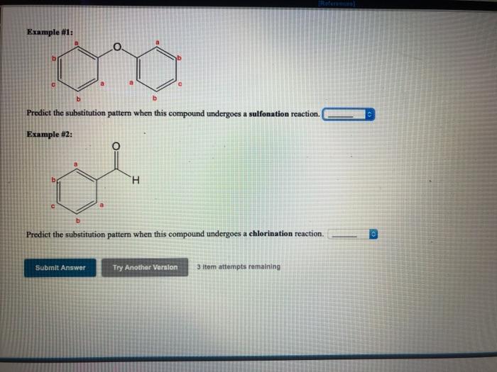 Solved Example #1: b b Predict the substitution pattern when | Chegg.com