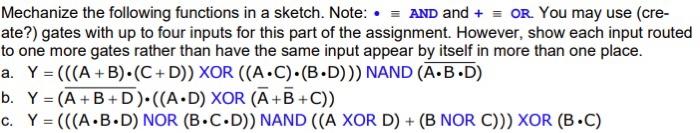 Solved Mechanize the following functions in a sketch. Note: | Chegg.com