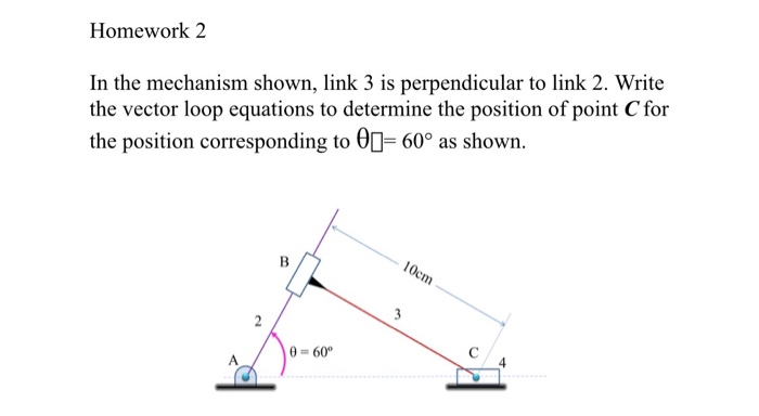 Solved Homework 2 In the mechanism shown, link 3 is | Chegg.com