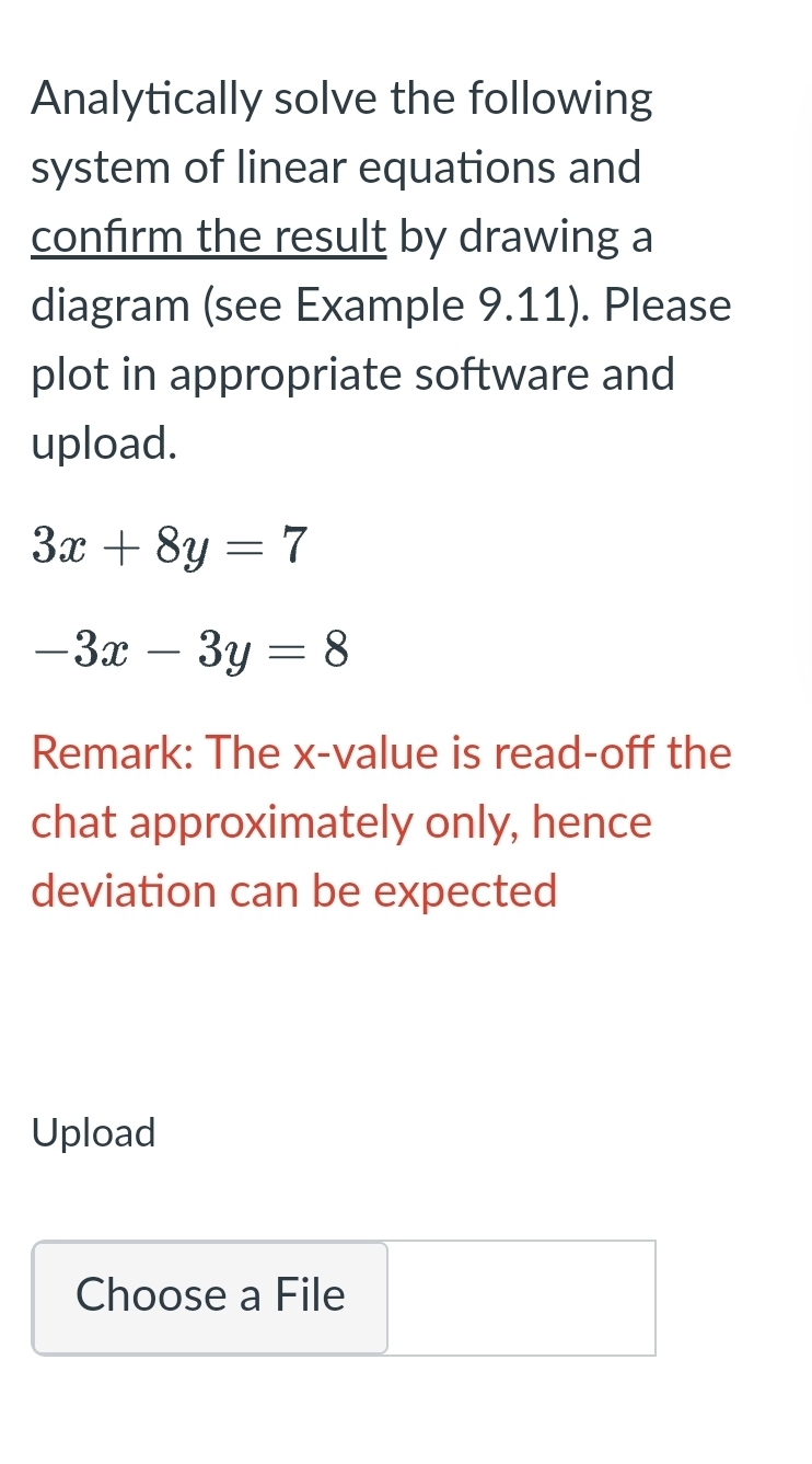 Solved Analytically solve the following system of linear | Chegg.com
