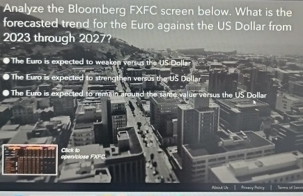 Solved Analyze the Bloomberg FXFC screen below. What is the | Chegg.com