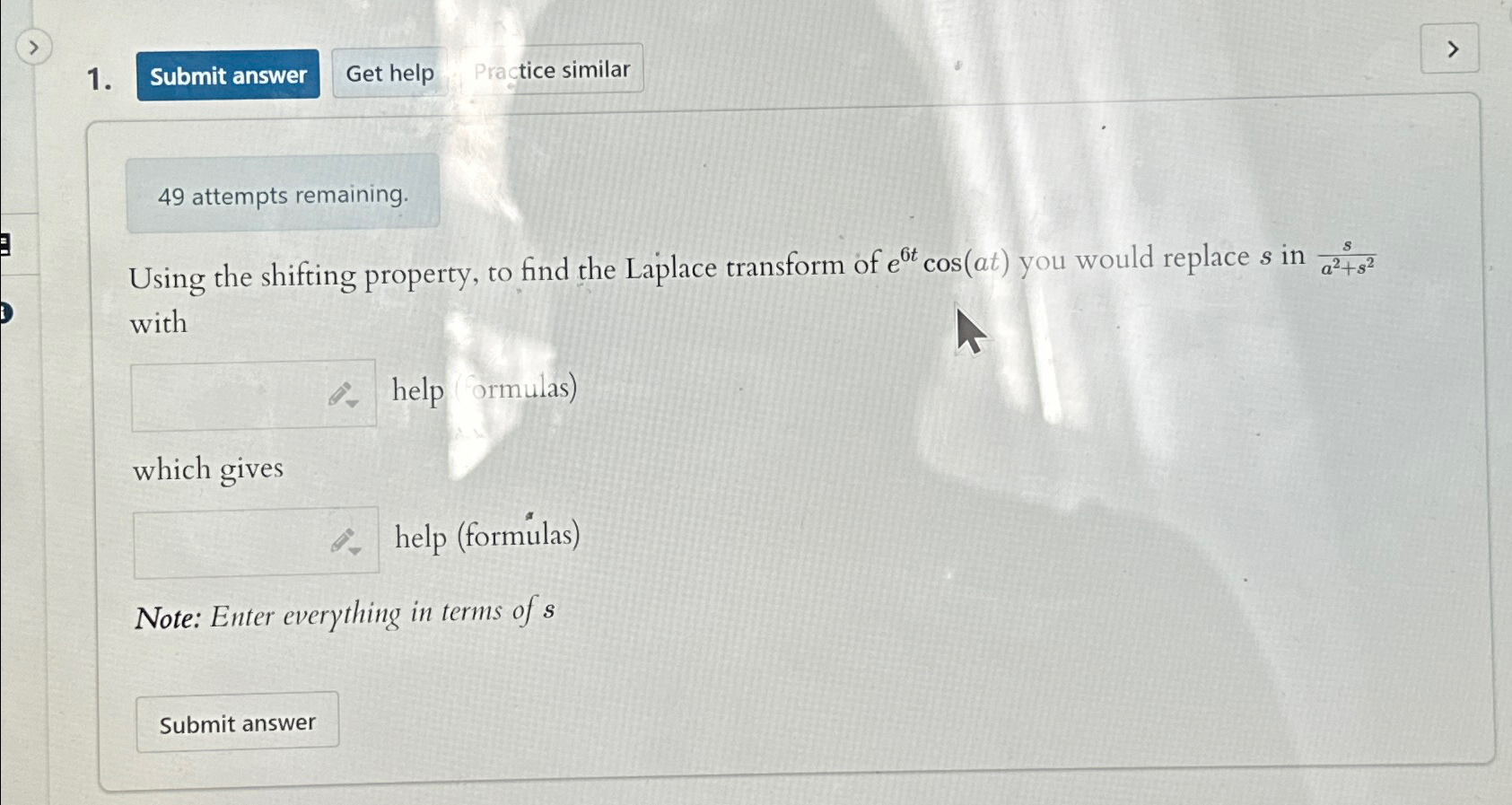 Solved Practice similar49 ﻿attempts remaining.Using the | Chegg.com