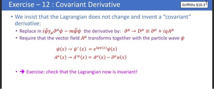 Solved - We insist that the Lagrangian does not change and | Chegg.com