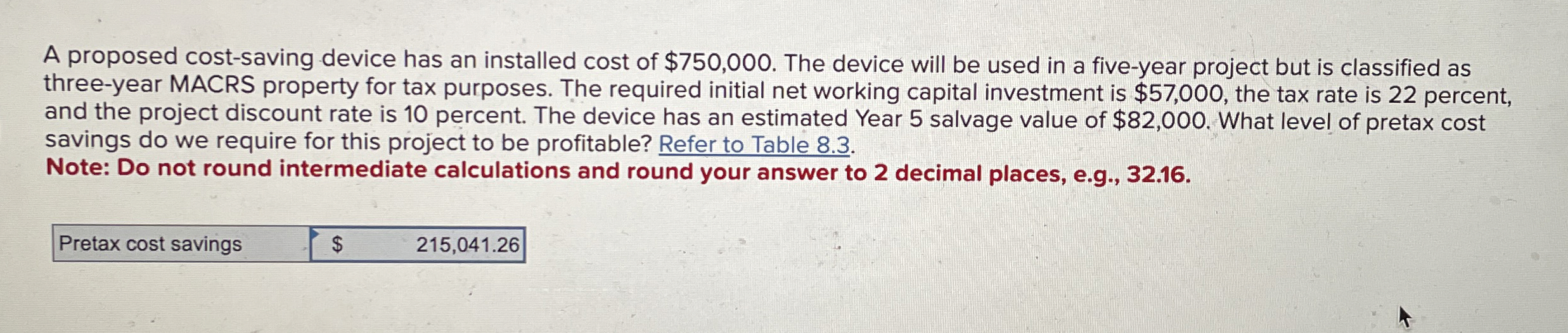 Solved A proposed cost-saving device has an installed cost | Chegg.com