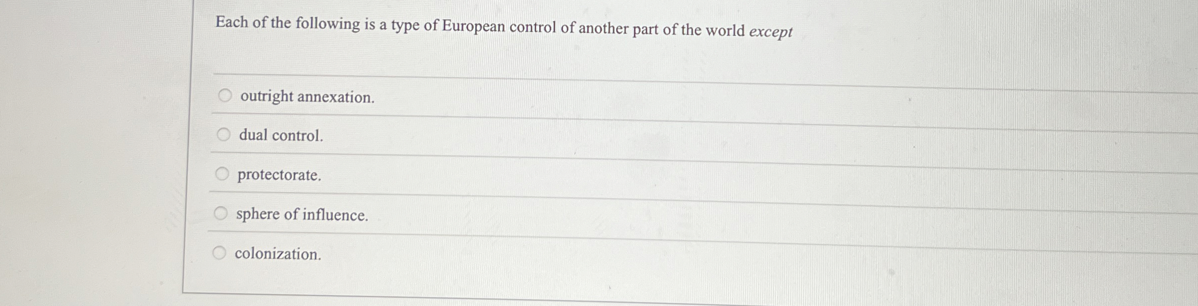 Solved Each of the following is a type of European control | Chegg.com