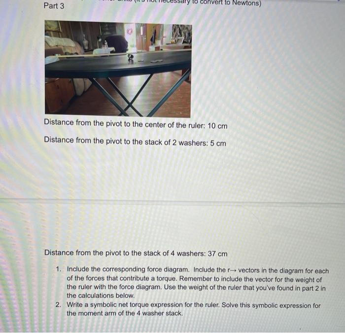 Solved Torque Physics For part 1 the pivot should be beneath | Chegg.com