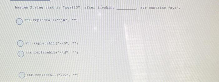 Solved Assume String atrt. 19 "xyz123", after invoking str | Chegg.com