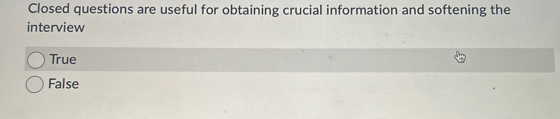 Solved Closed questions are useful for obtaining crucial | Chegg.com