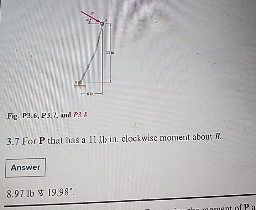 Fig. P3.6, ﻿P3.7, ﻿and P3.S3.7 ﻿For P ﻿that has a | Chegg.com