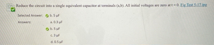 Solved Reduce the circuit into a single equivalent capacitor | Chegg.com