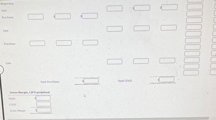 Solved Catculate a) cost of goods sold, b) ending imentoty, | Chegg.com