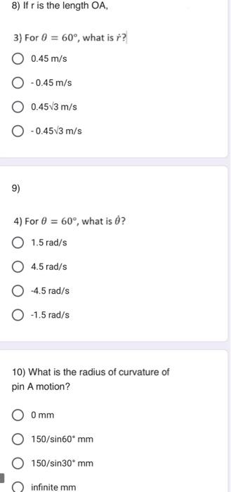 Solved Problems 6-10: In the Figure, pin A at the tip of | Chegg.com