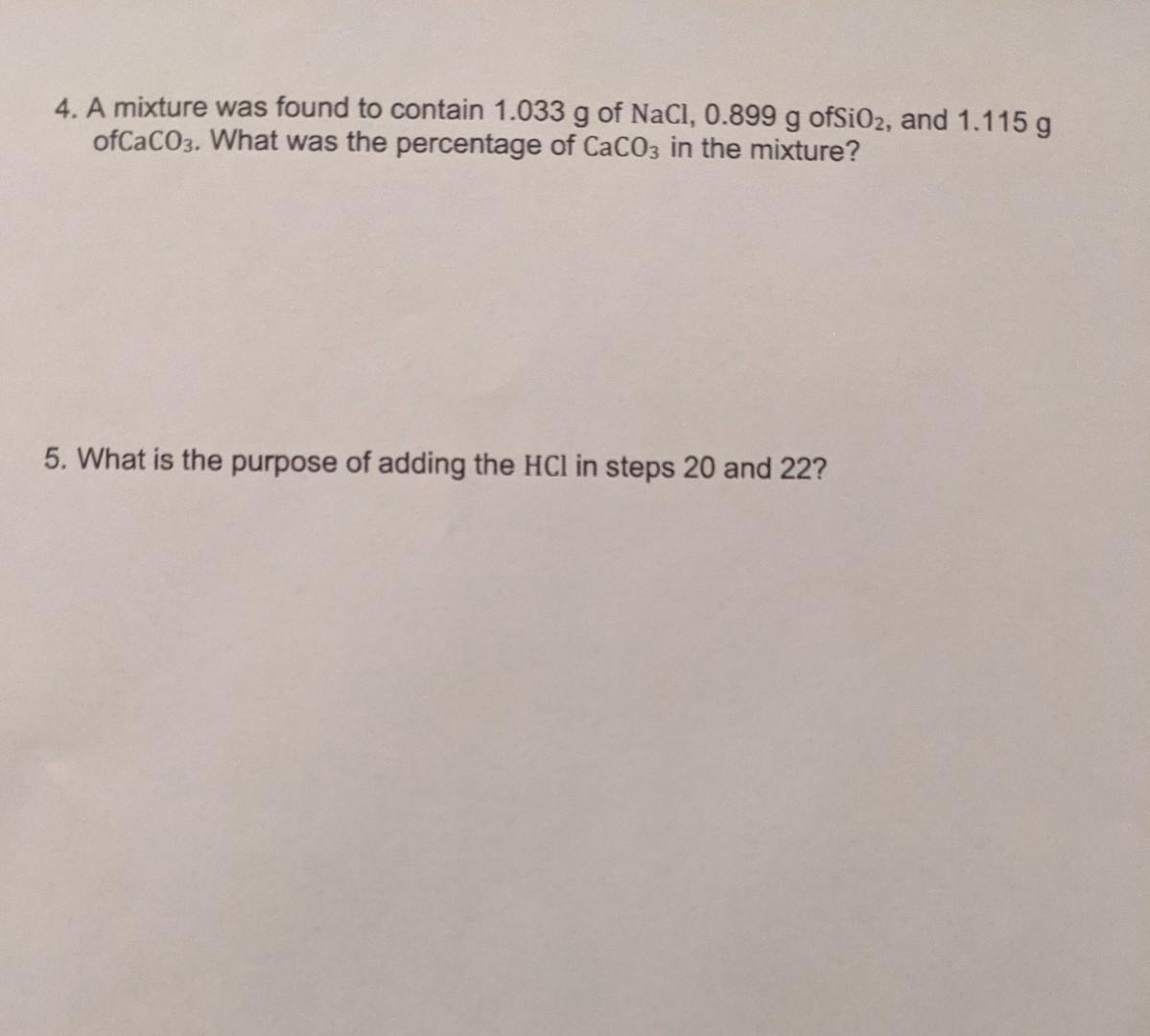 Solved 1. Is the mixture of solids you are separating | Chegg.com