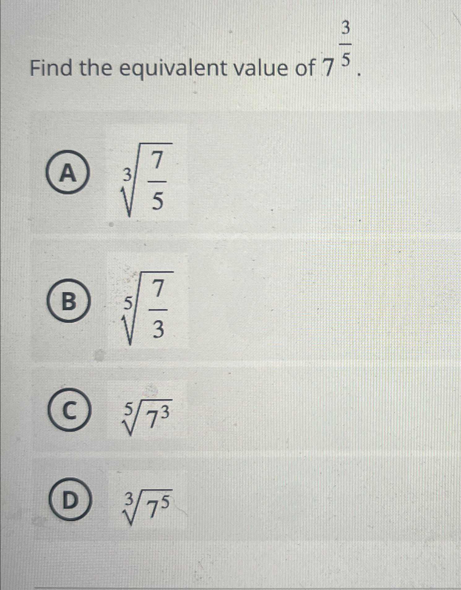 Solved Find the equivalent value of 735753735735753 | Chegg.com