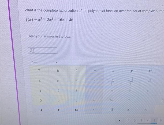 Solved what us the complete factorization of the polynomial | Chegg.com