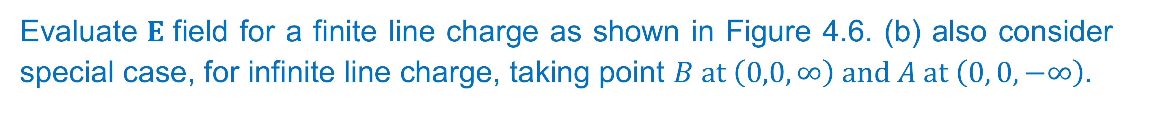 Solved Evaluate E ﻿field for a finite line charge as shown | Chegg.com