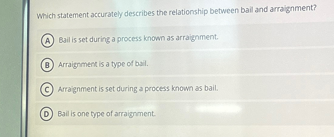 Solved Which statement accurately describes the relationship | Chegg.com