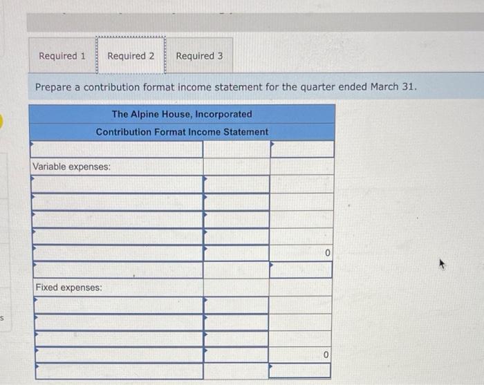 Solved Exercise 1-15 (Static) Traditional and Contribution | Chegg.com