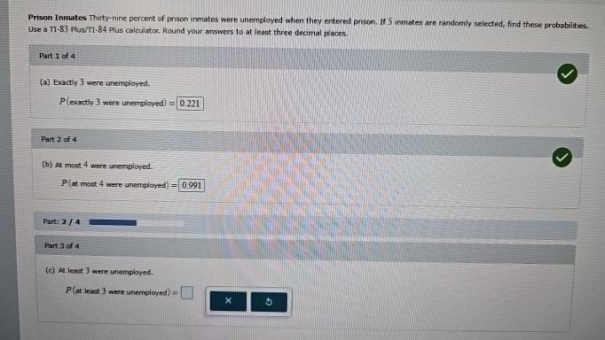 Solved Prison Inmates Thirty-nine percent of prison inmates | Chegg.com