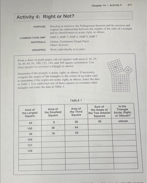 Solved Chapter 14 - Activity 4 271 Activity 4: Right or Not? | Chegg.com